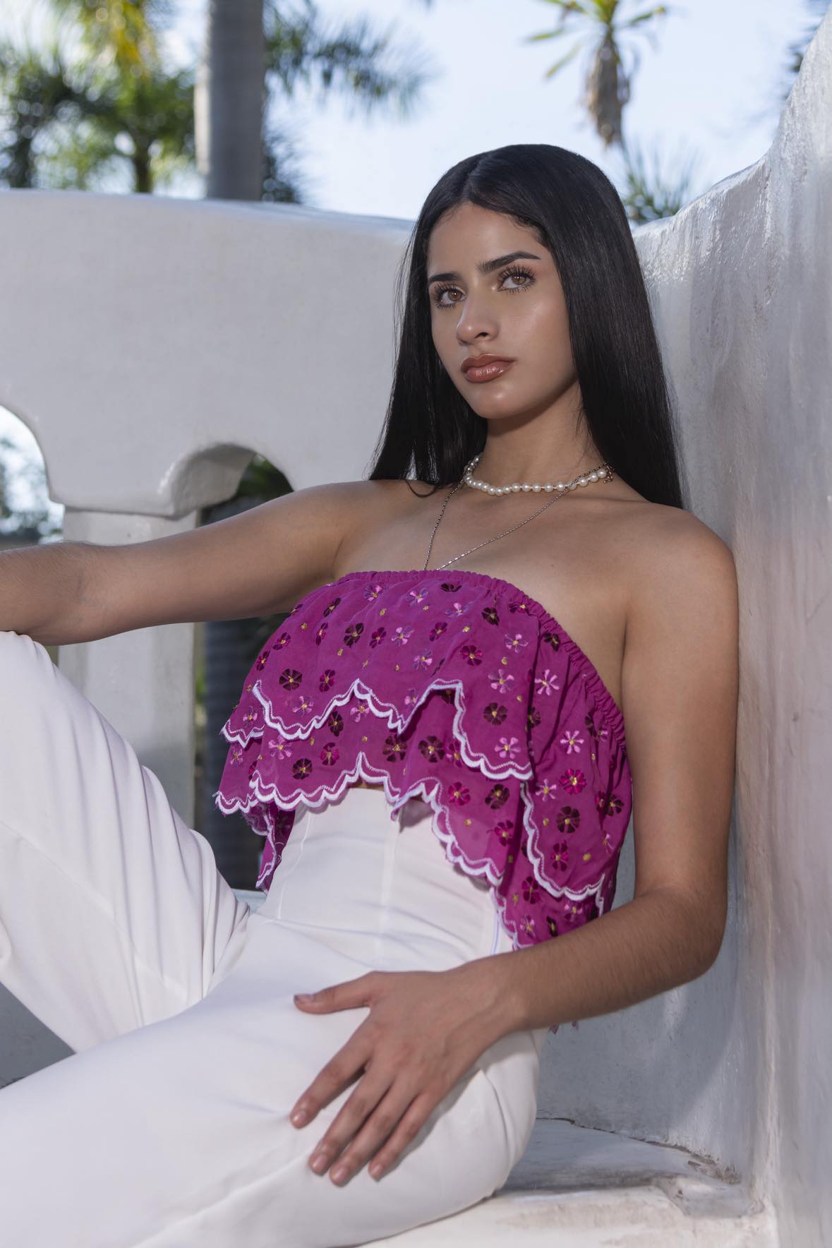 Crop Top Seda Mod Mikonos – Firoks